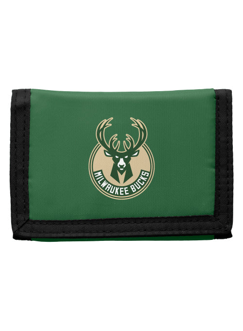 Bucks Pro Shop Velcro Milwaukee Bucks Trifold Wallet