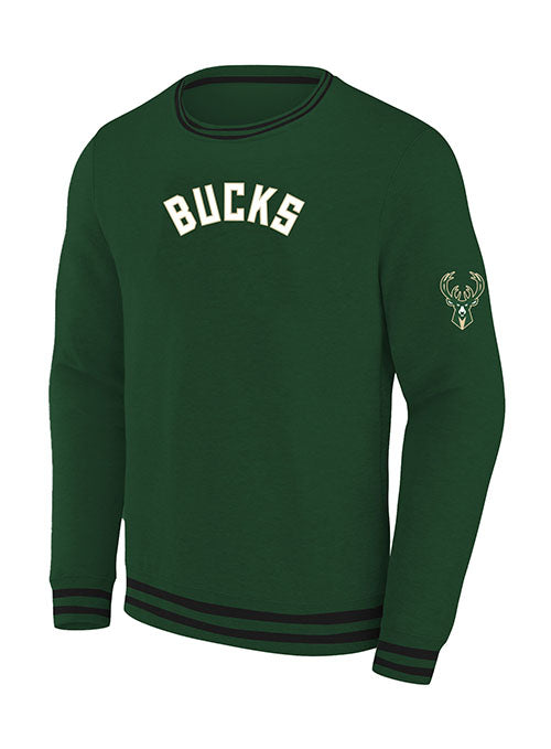 Big & Tall Rib Milwaukee Bucks Crew Neck Sweatshirt | Bucks Pro Shop