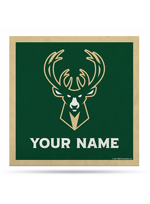 Rico Personalized Milwaukee Bucks 35'' Felt Banner | Bucks Pro Shop