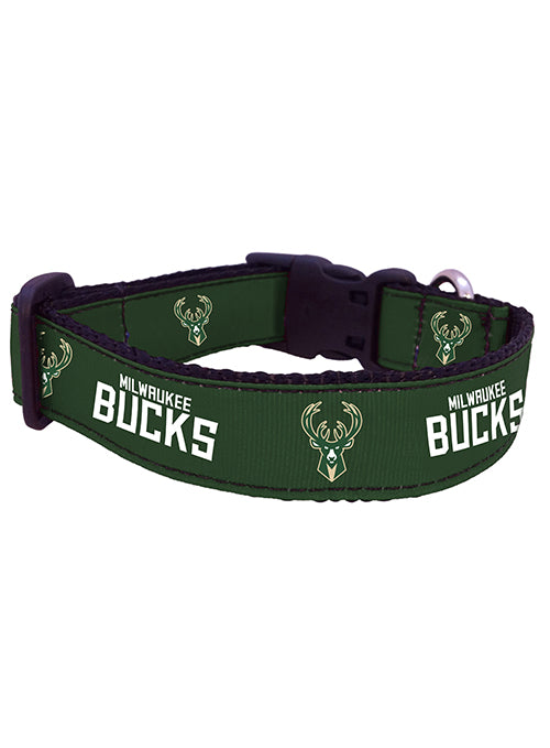 All Star Dogs Milwaukee Bucks Dog Collar | Bucks Pro Shop