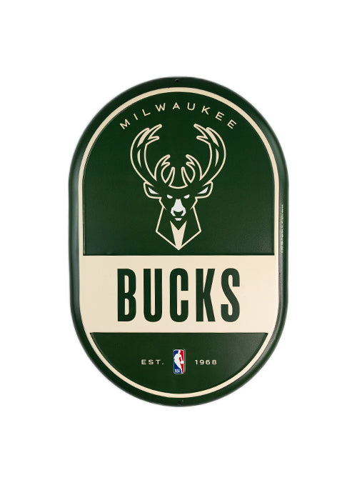 Open Road Brands Embossed Milwaukee Bucks Metal Sign – Bucks Pro Shop
