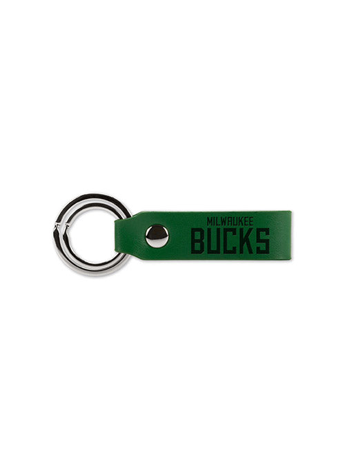 Rico Faux Leather Wordmark Milwaukee Bucks Keychain | Bucks Pro Shop