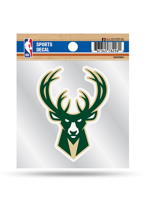 Rico Industries 4" x 4" icon Milwaukee Bucks Decal | Bucks Pro Shop